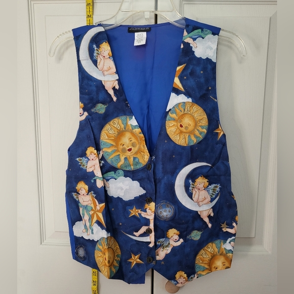 Other | Celestial 4 Button Vest | Poshmark